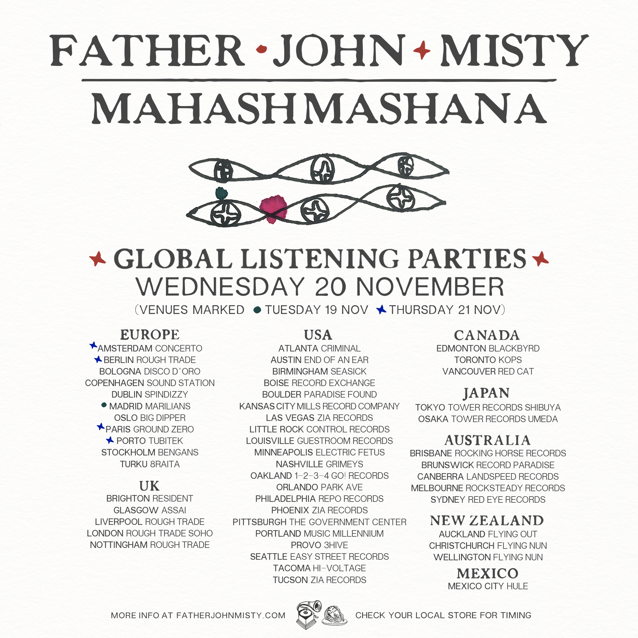 Father John Misty Shares Details For Mahashmashana Listening Parties in ...